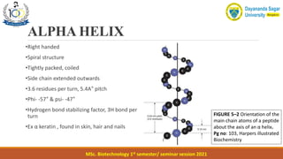 types of secondary structure and super secondary structure of protein ...