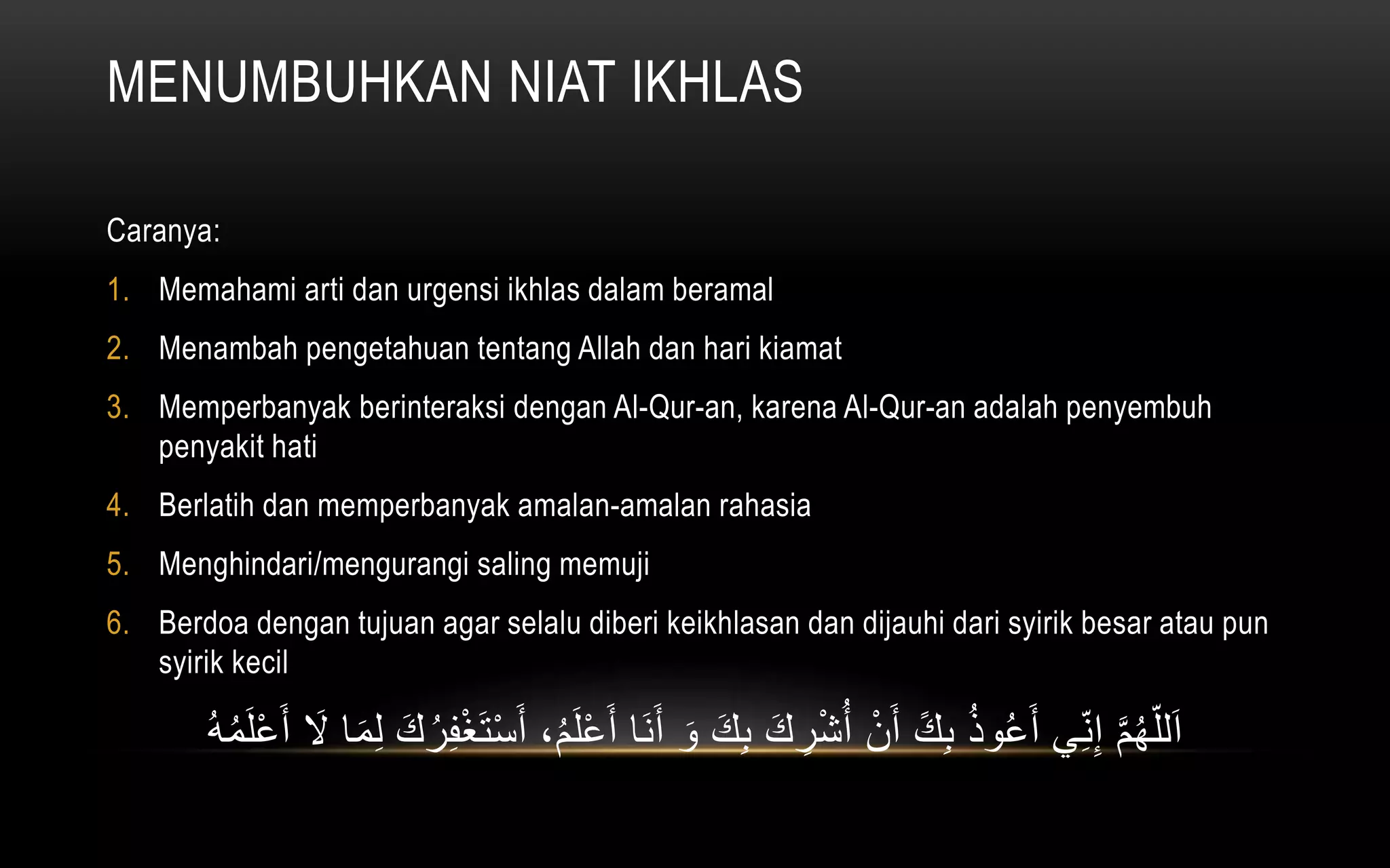 1. IKHLAS dalam beramal.pptx