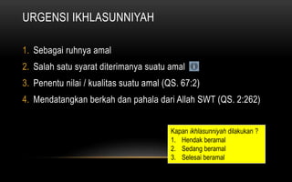 1. IKHLAS dalam beramal.pptx