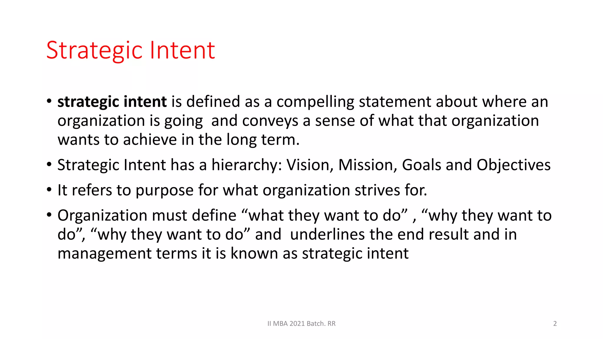 1.3. Strategic Intent | PPTX