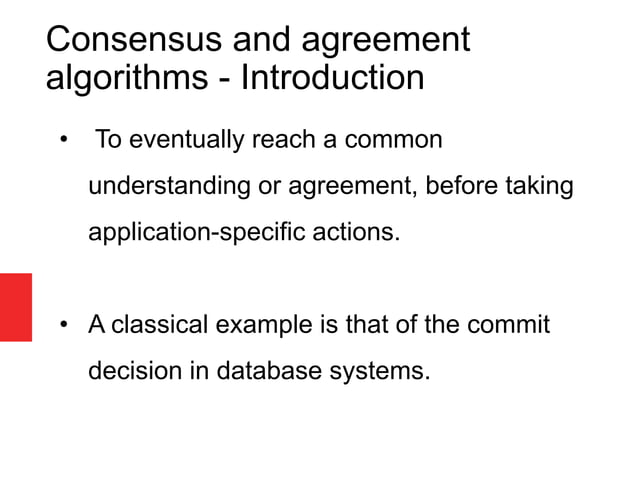 1 Consensus And Agreement Algorithms Introduction Pdf