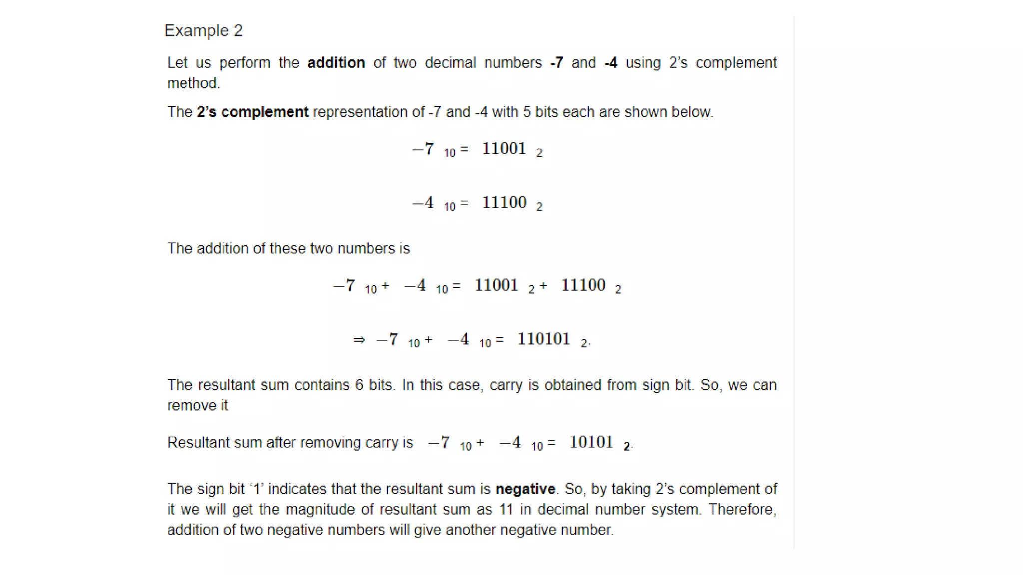1 Arithmetic Operations Addition And Subtraction Of Signed Numbers Pptx
