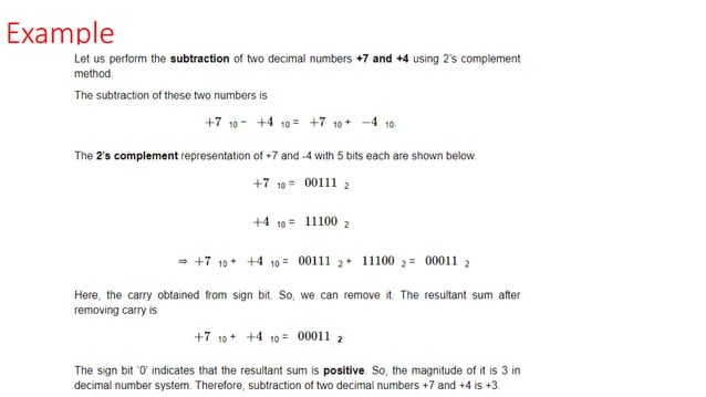 1 Arithmetic Operations Addition And Subtraction Of Signed Numberspptx 2147