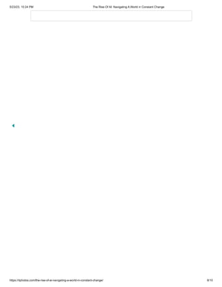 The Rise Of AI: Navigating A World in Constant Change | PDF