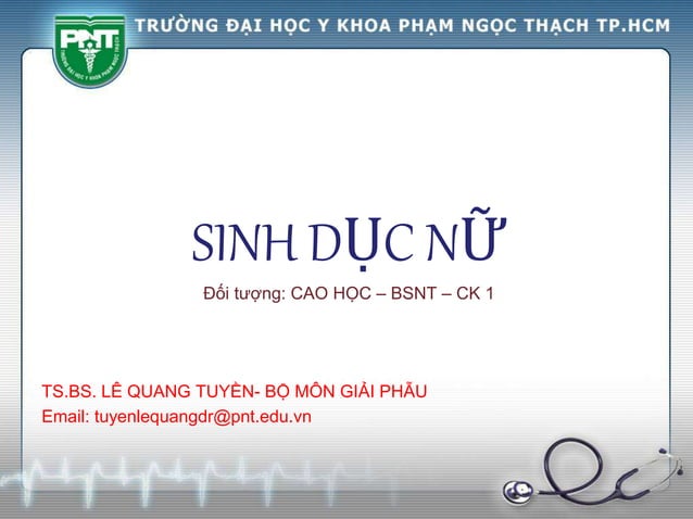 Hệ sinh dục nữ | PPT