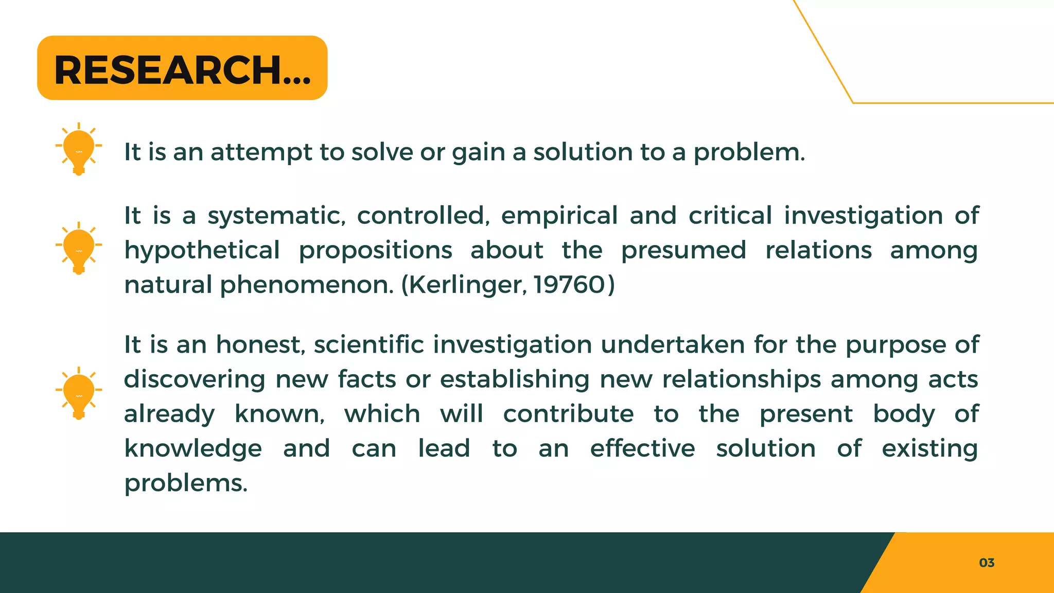 Introduction to Research | PDF