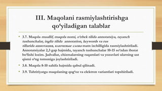 1. Ilmiy maqolani yozish va rasmiylashtirish tartibi.pptx