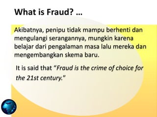 Overview_ Fraud Risk Management _Training "FRAUD & INVESTIGATIVE ...