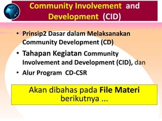 Pengantar ISO 26000-2010 _Guidance CSR dan ComDev _Training "CSR & SUSTAINABLITY COMMUNITY ...