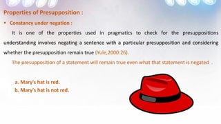 Presupposition and Entailment | PPTX