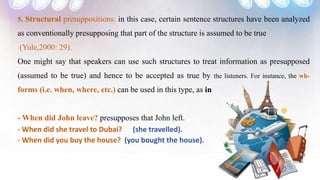 Presupposition and Entailment | PPTX