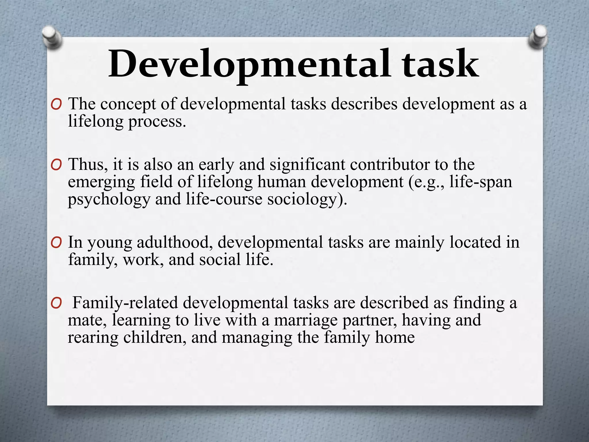 Developmental tasks.pptx | Physical Therapy | Wellness