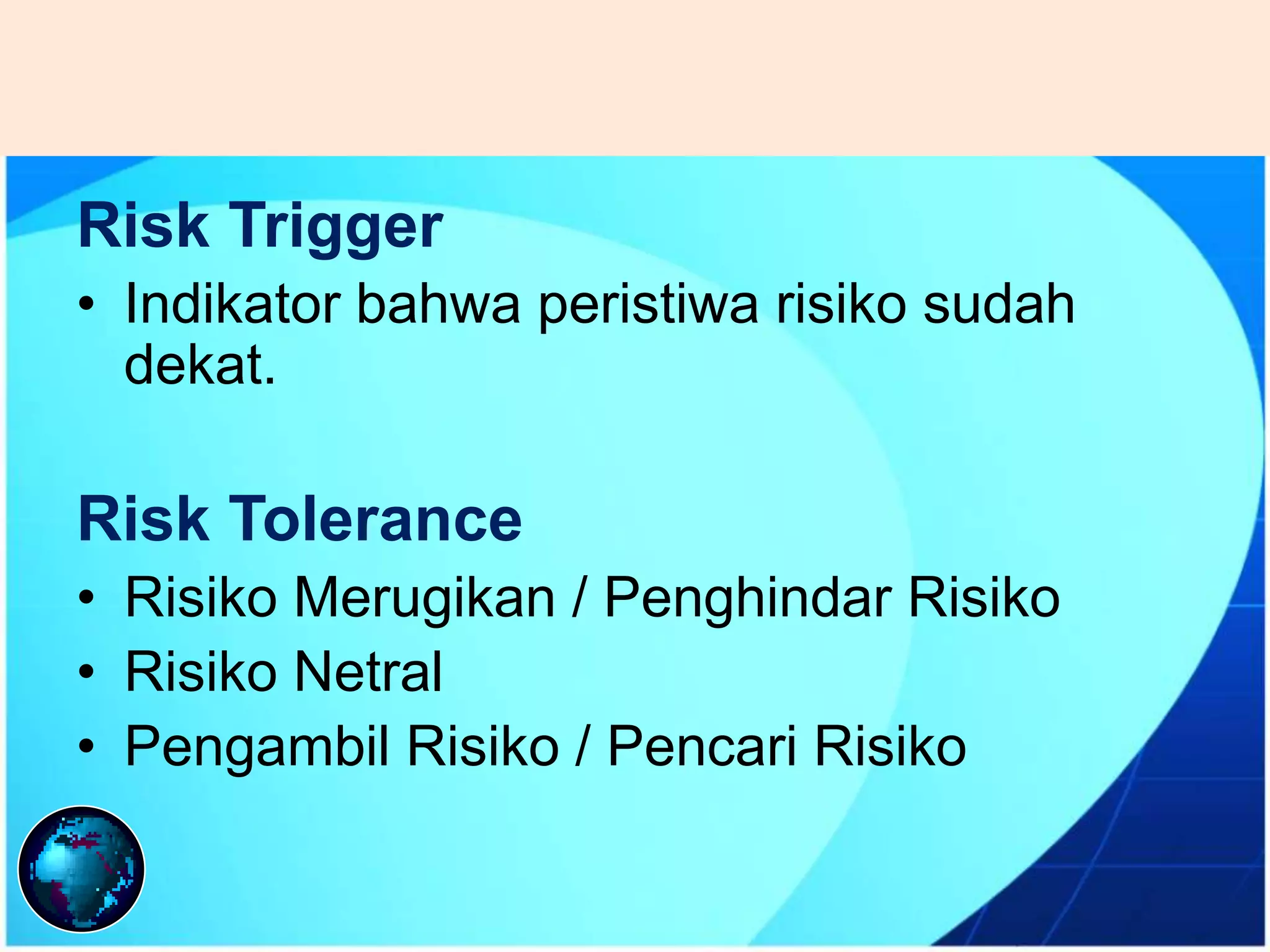 Ruang Lingkup & Pengertian Umum Risiko & Manajemen Risiko _Training ...