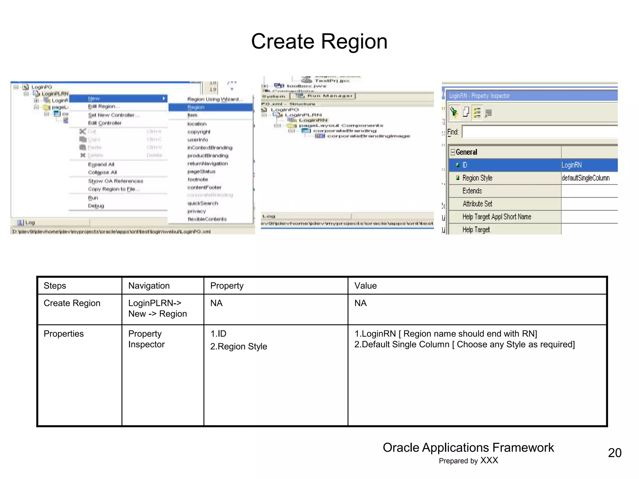1.OAF Custom Page Screen Shots.ppt | Databases | Computer Software and Applications