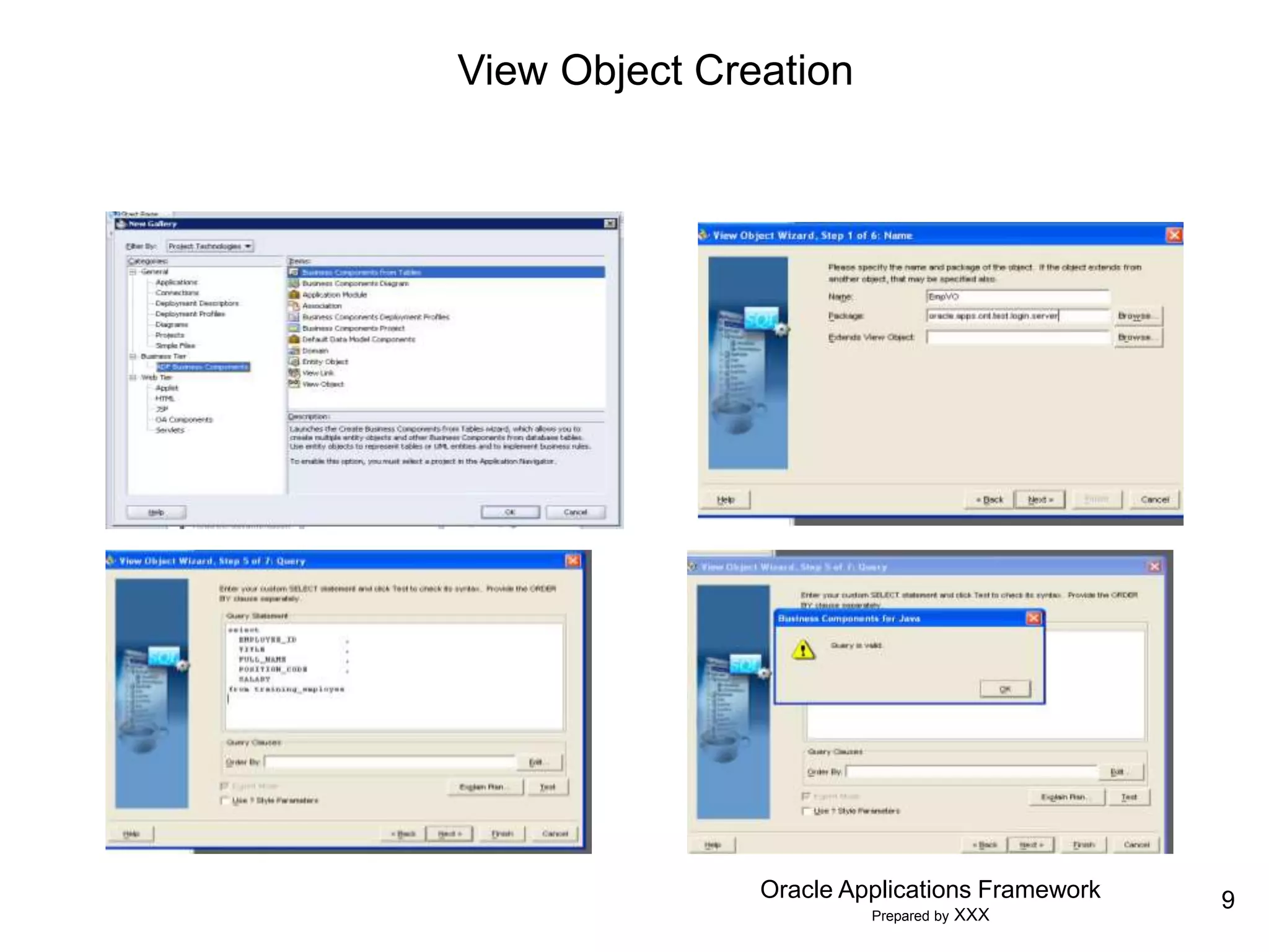 1.OAF Custom Page Screen Shots.ppt | Databases | Computer Software and Applications