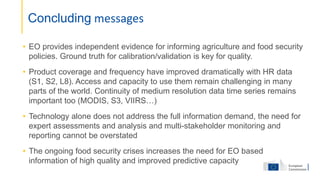 EO based information for food security policy and decision support | PDF