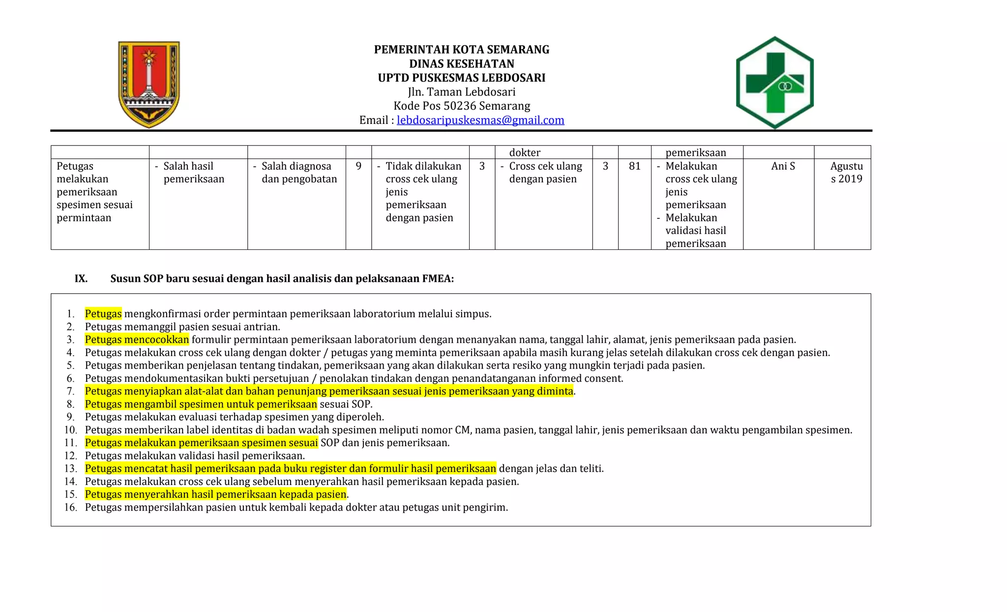1. FMEA LABORAT (PEMERIKSAAN LABORATORIUM).docx