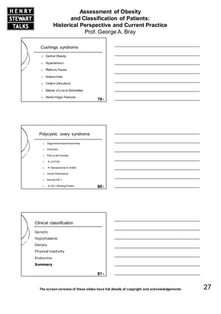 1. Assessment of Obesity and Classification of Patients; Historical Perspectives and Current ...