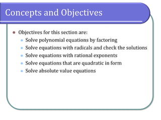 1.6 Other Types of Equations | PPT