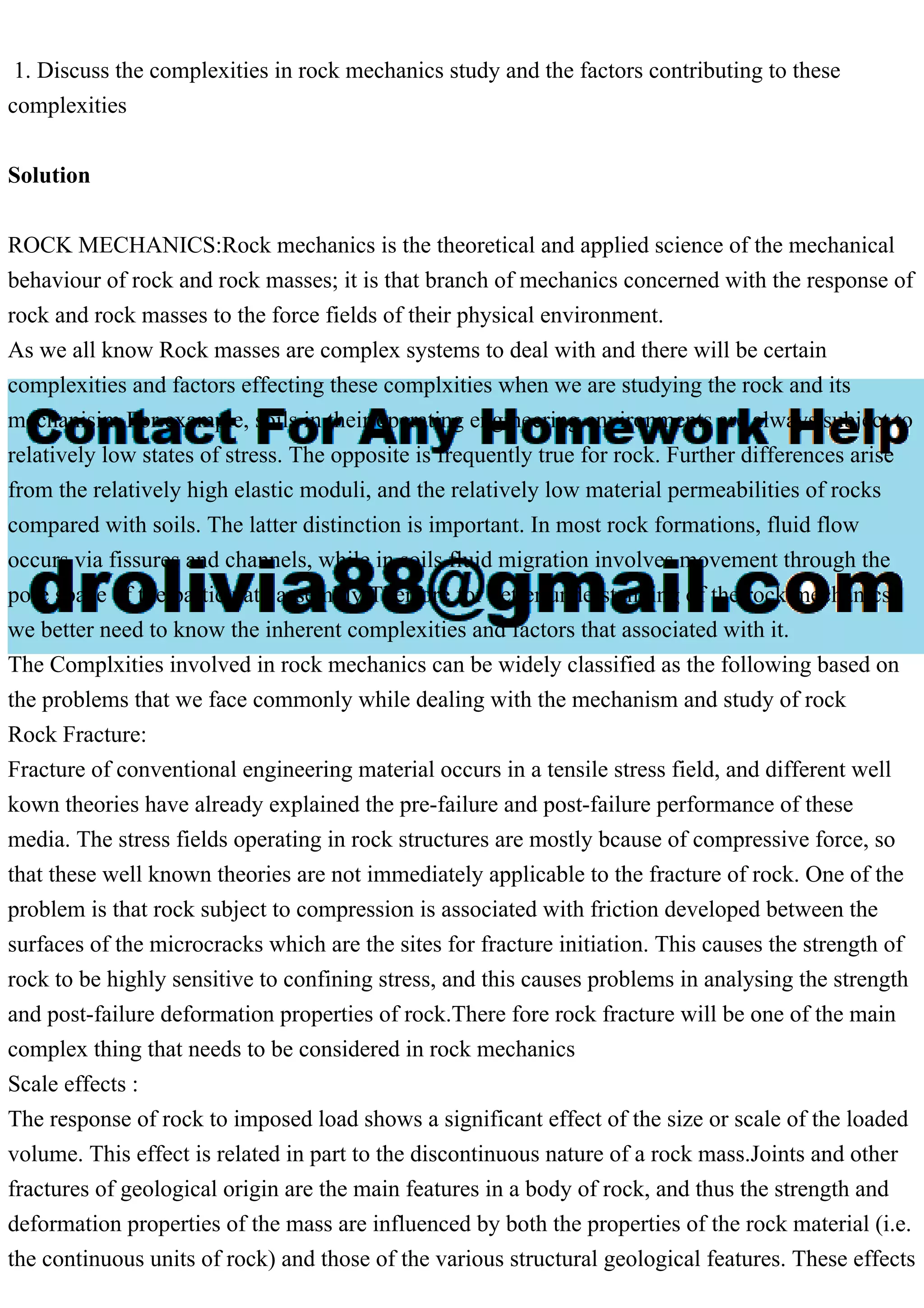 1. Discuss the complexities in rock mechanics study and the factors.pdf