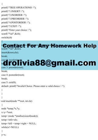 1. Create the binary tree with 9 nodes (Figure 1) by using pointer-b.pdf
