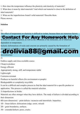 1. How does the temperature influence the plasticity and elasticity .pdf