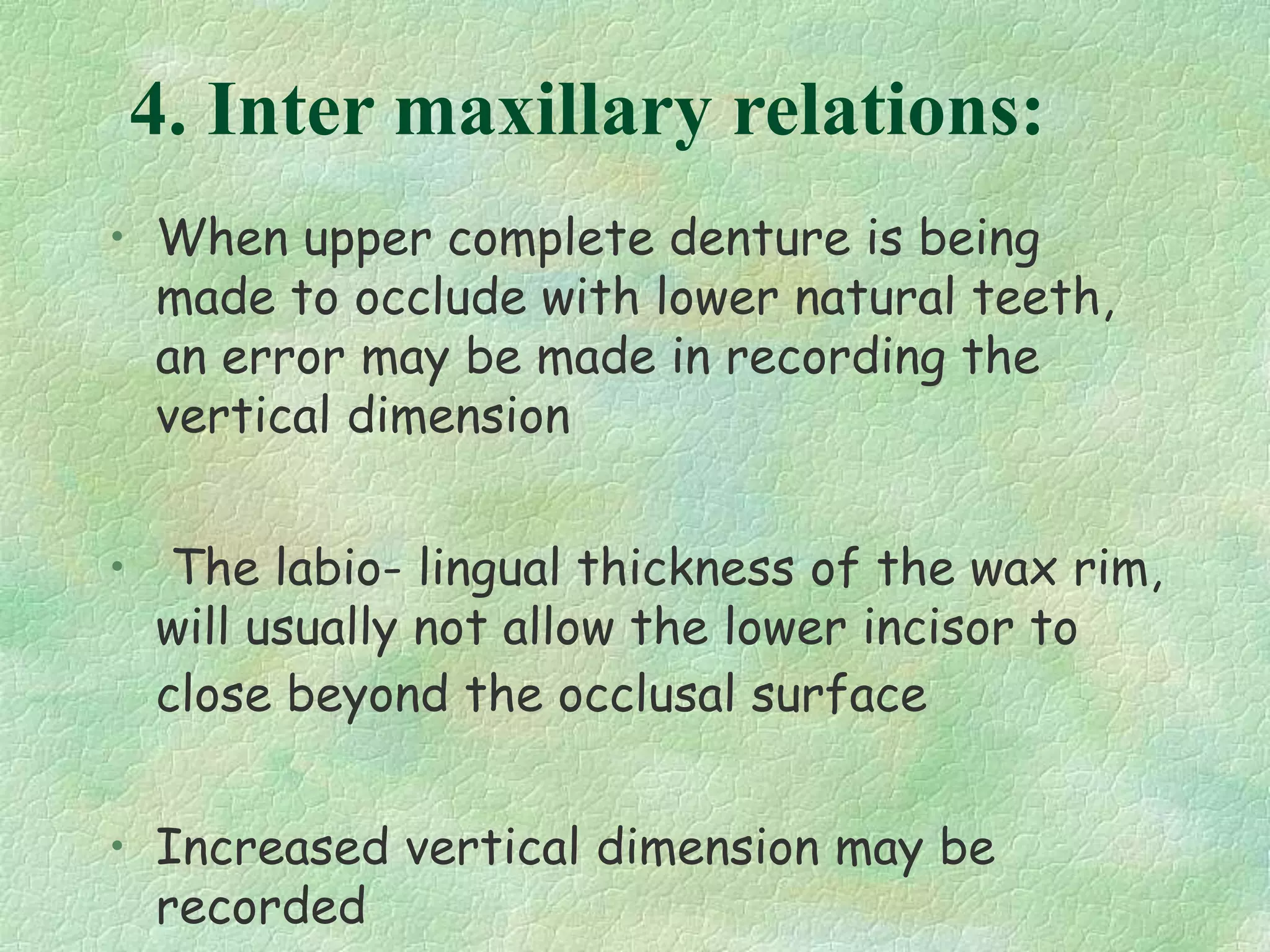 Single complete denture | PPT