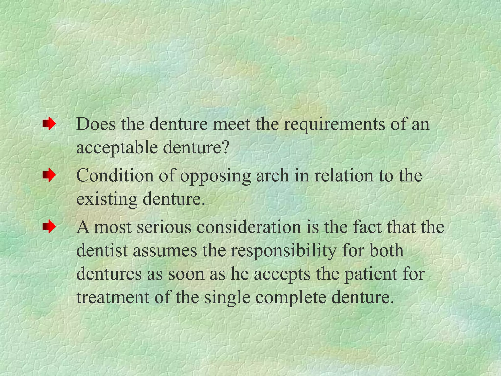 Single complete denture | PPT