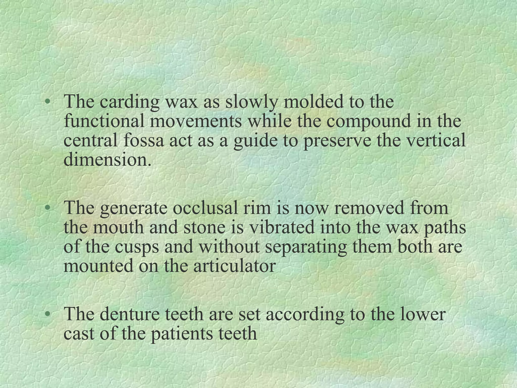 Single complete denture | PPT