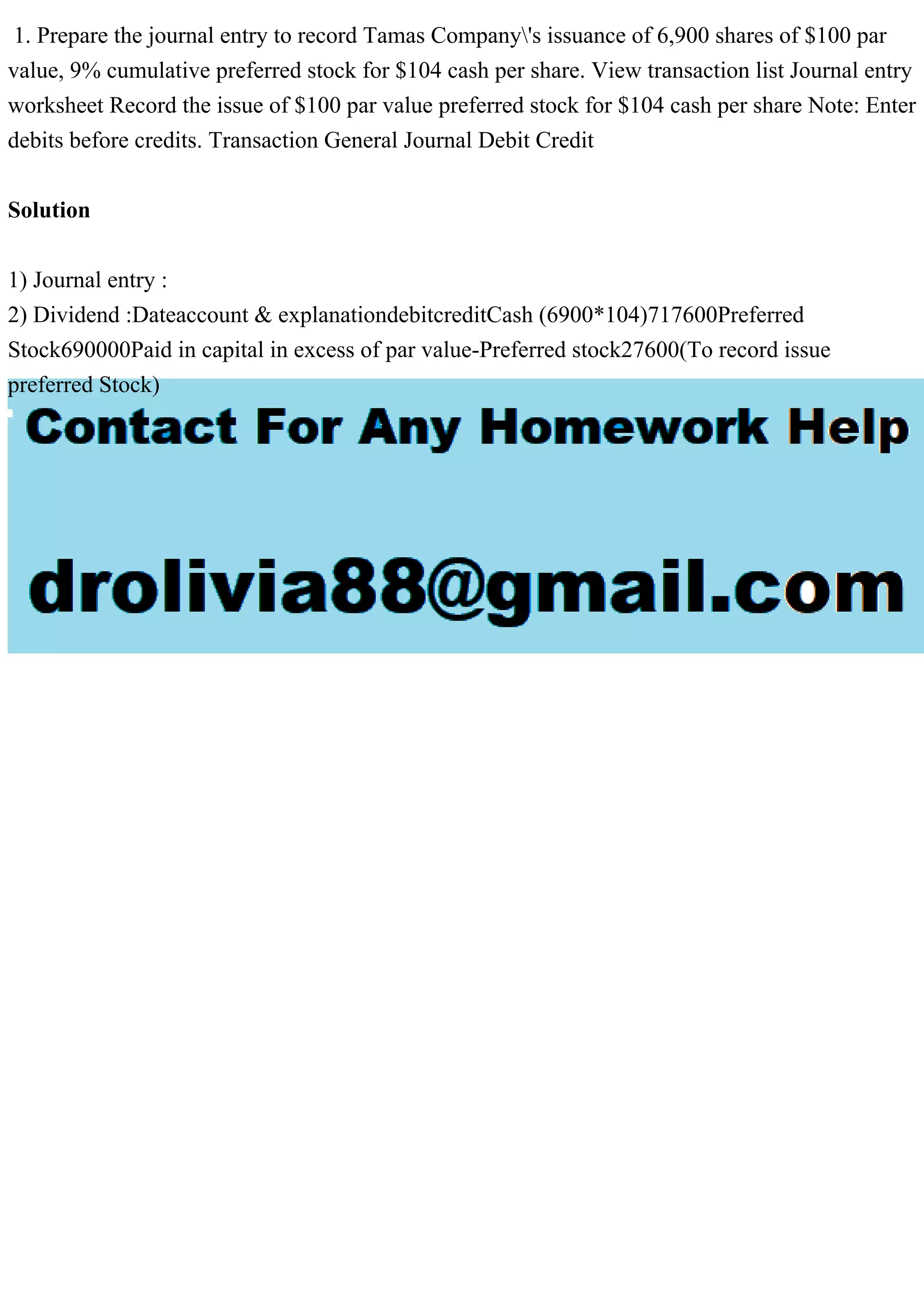 1. Prepare the journal entry to record Tamas Companys issuance of 6.pdf