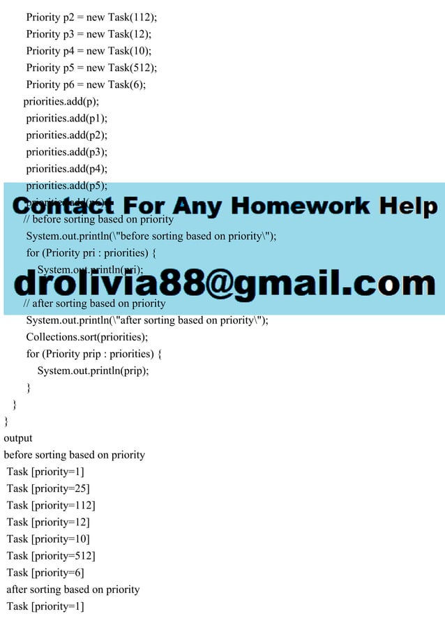 1. Design a Java interface called Priority that includes two methods.pdf