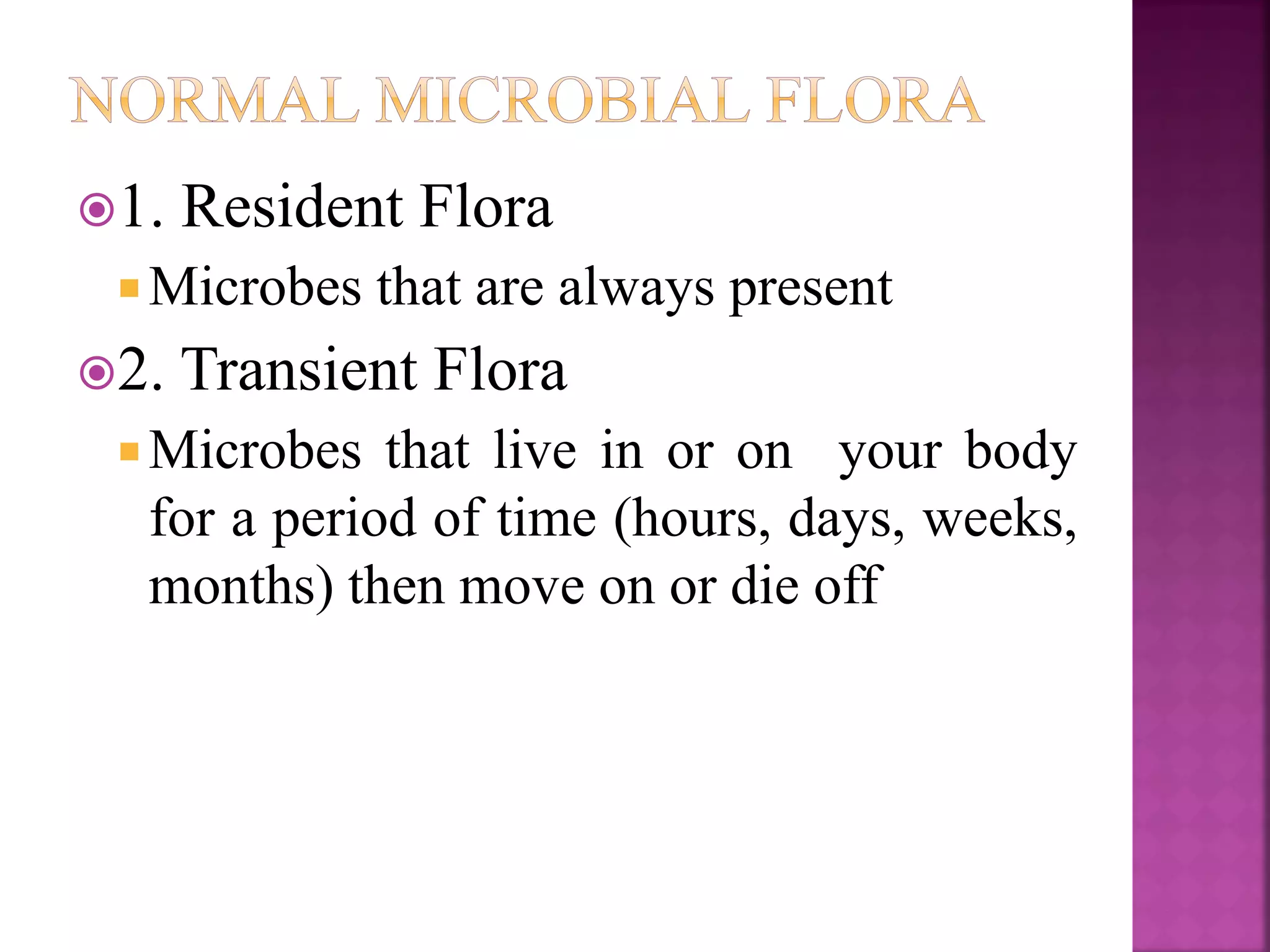 1.3. Normal flora.pdf | Dental Health | Diseases and Conditions