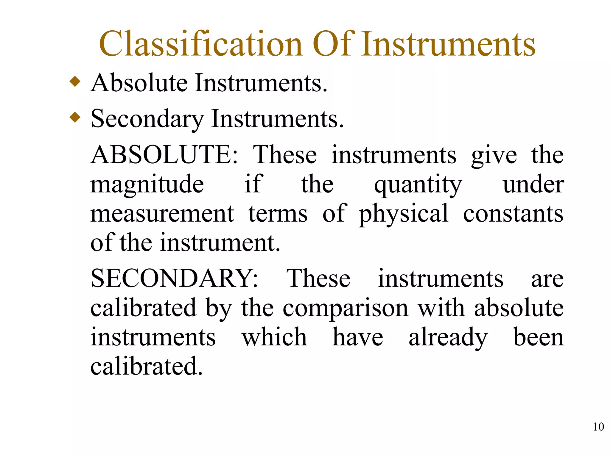 MR3491 SENSORS AND INSTRUMENTATION ( UNIT-I INTRODUCTION) | PPTX