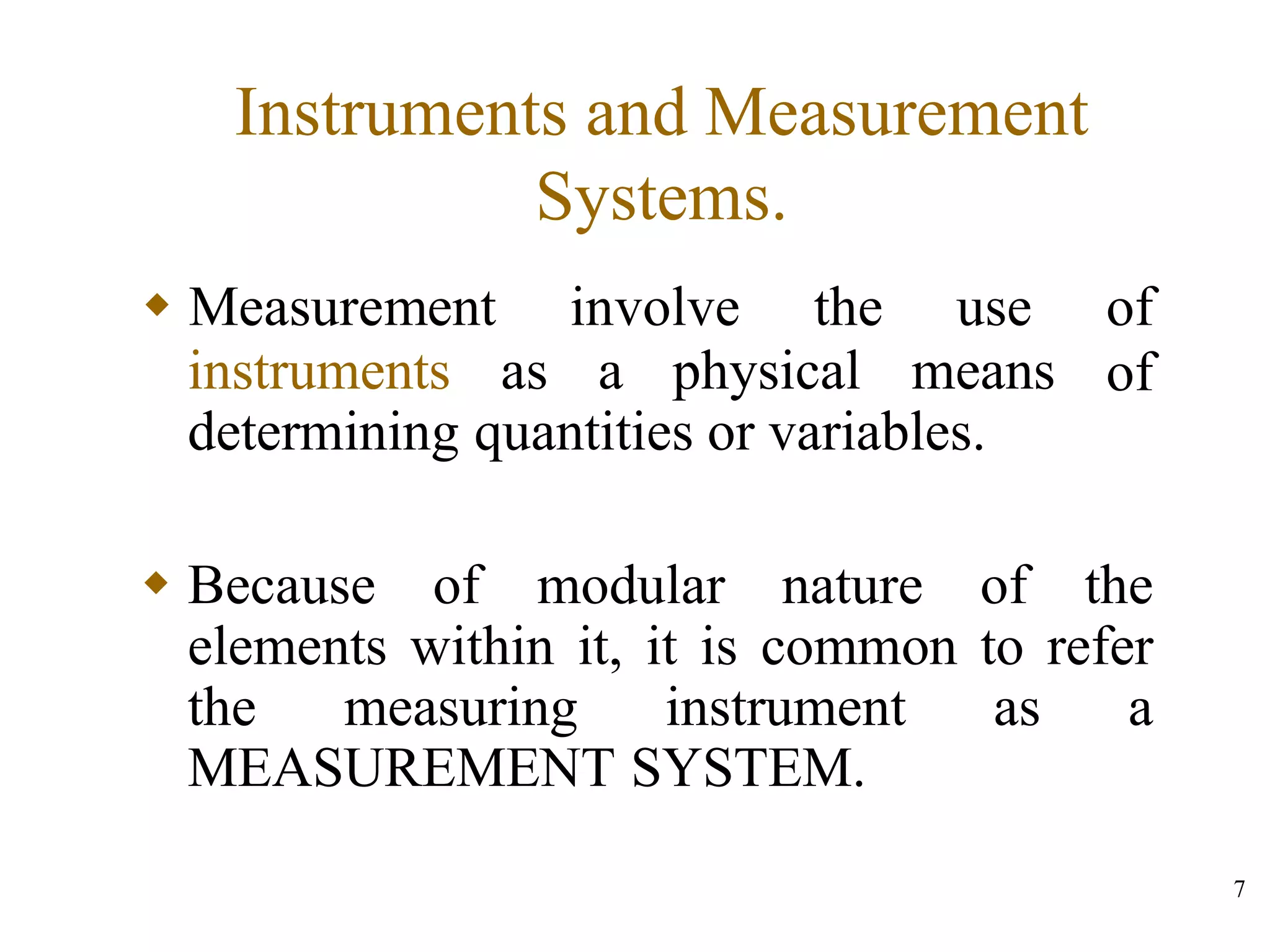 MR3491 SENSORS AND INSTRUMENTATION ( UNIT-I INTRODUCTION) | PPTX