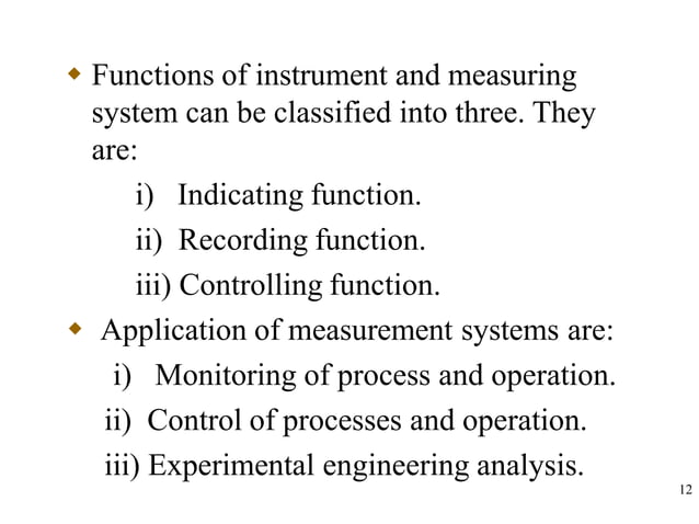 MR3491 SENSORS AND INSTRUMENTATION ( UNIT-I INTRODUCTION) | PPTX ...