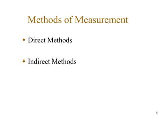 MR3491 SENSORS AND INSTRUMENTATION ( UNIT-I INTRODUCTION) | PPTX