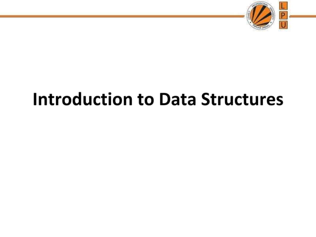 11 Introduction To Data Structuresppt Programming Languages Computing