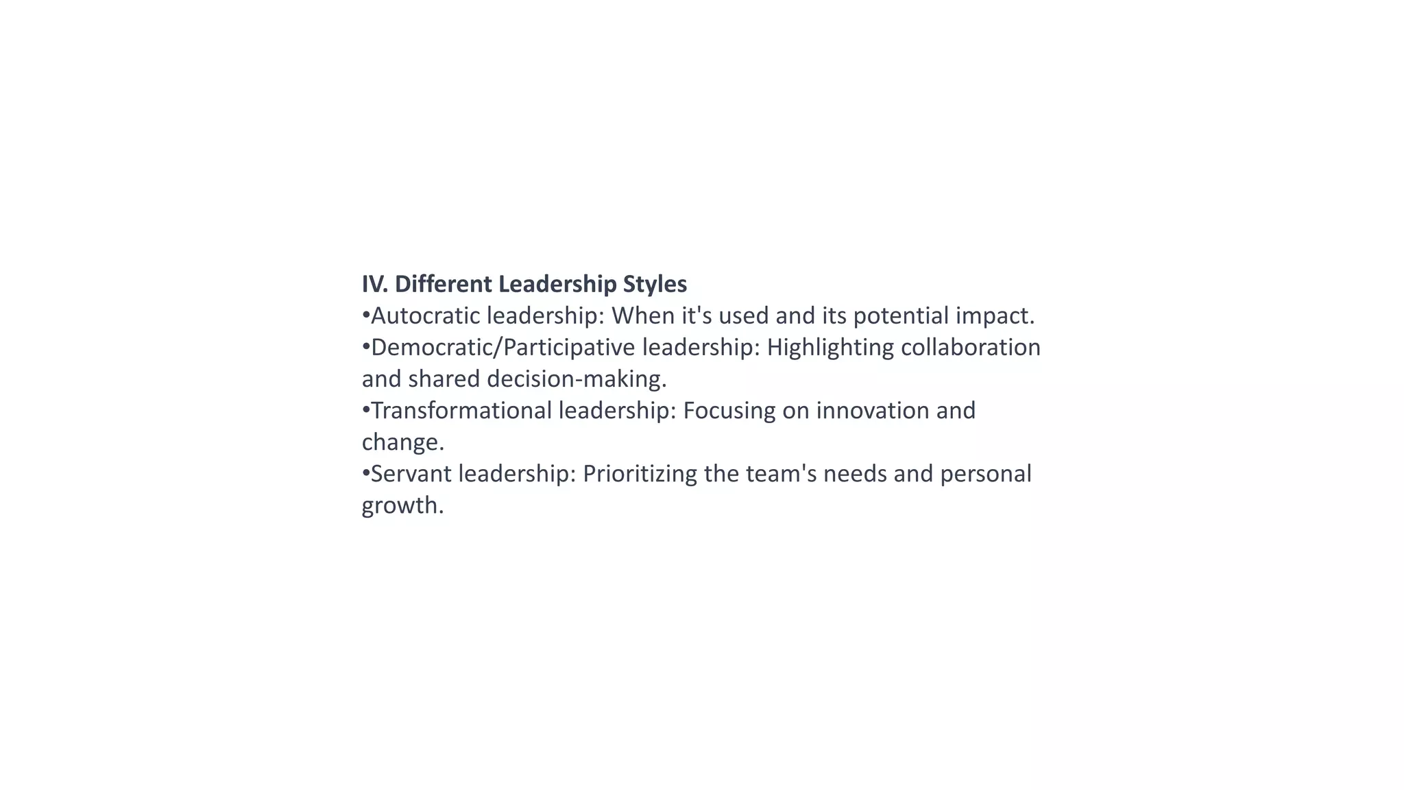 Leadership Styles | PDF