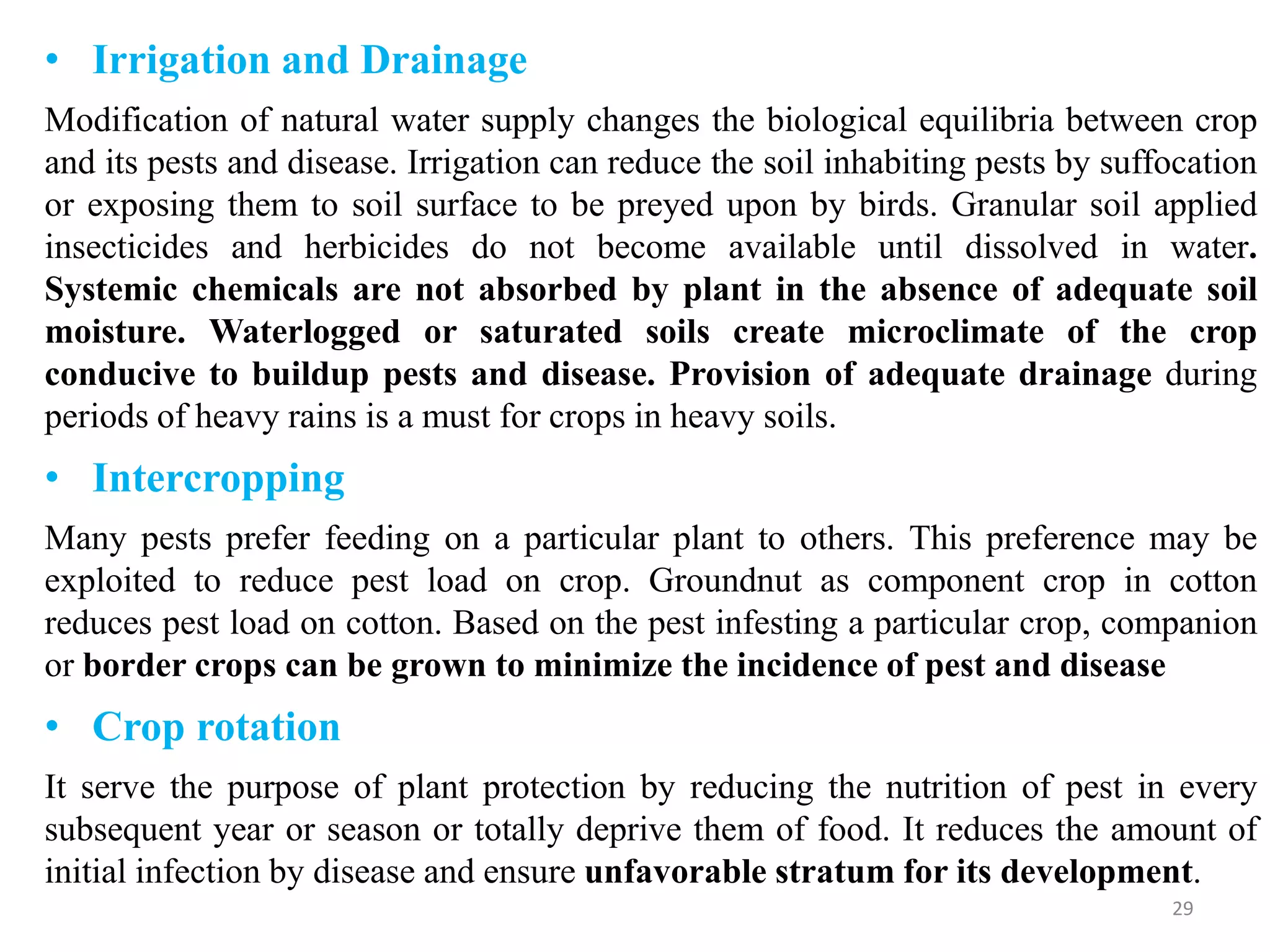 Role of sustainable Agriculture on Farming Systems | PPTX