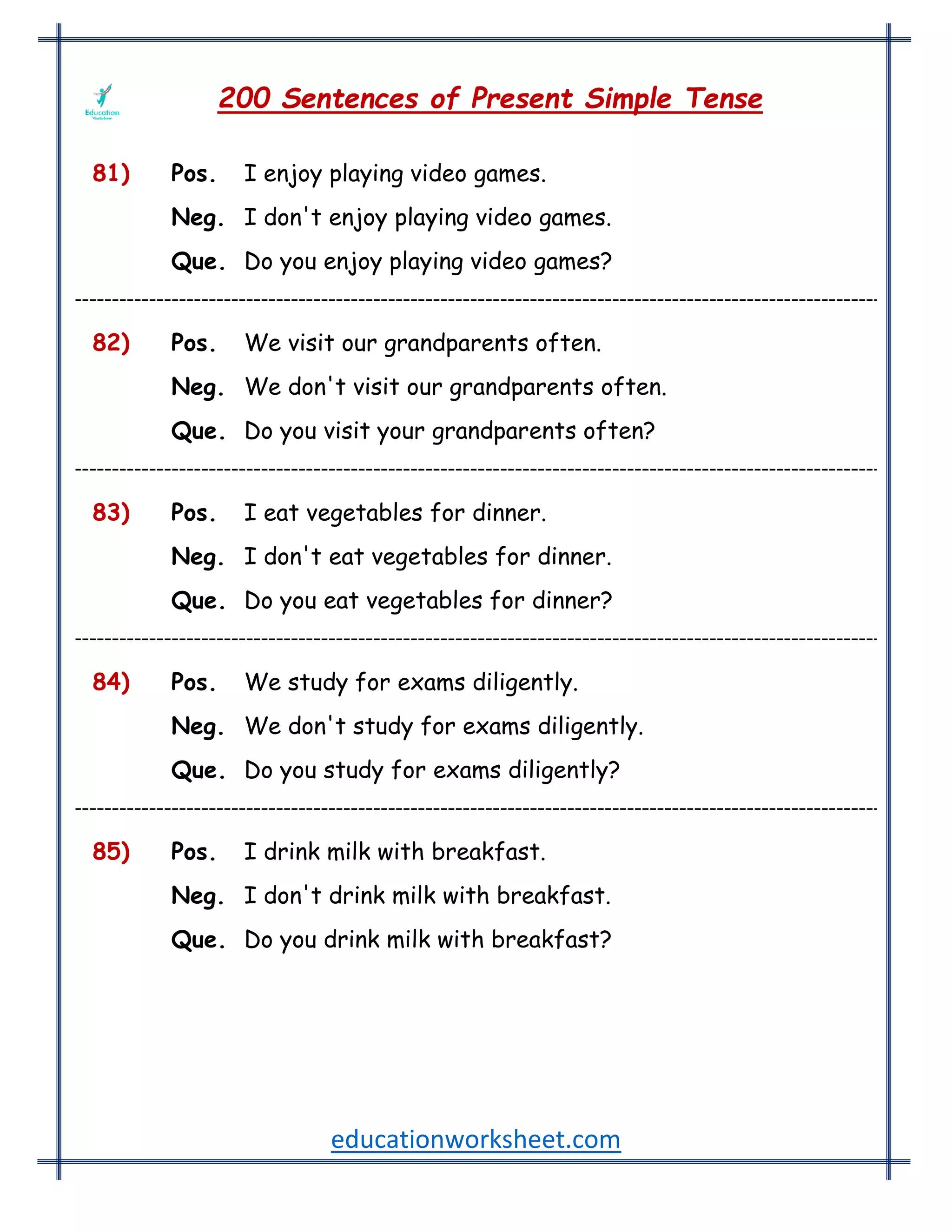 Mastering English Tenses: A Comprehensive Guide and Worksheets | PDF