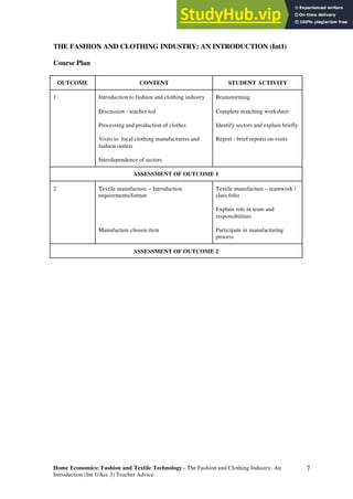 1. Intro To Fashion And Clothing Industry | PDF