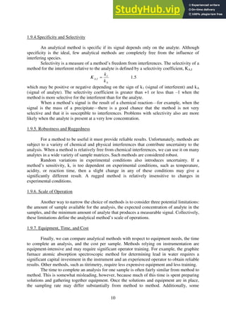 1.Lecture.Introduction In Analytical Chemistry | PDF