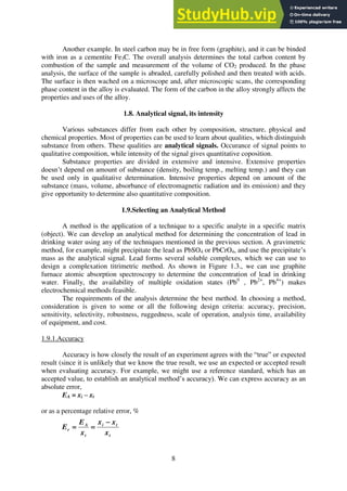 1.Lecture.Introduction In Analytical Chemistry | PDF | Chemistry | Science