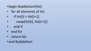 1.4 Sorting.pptx | Programming Languages | Computing