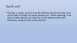 1.4 Sorting.pptx | Programming Languages | Computing