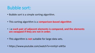1.4 Sorting.pptx | Programming Languages | Computing