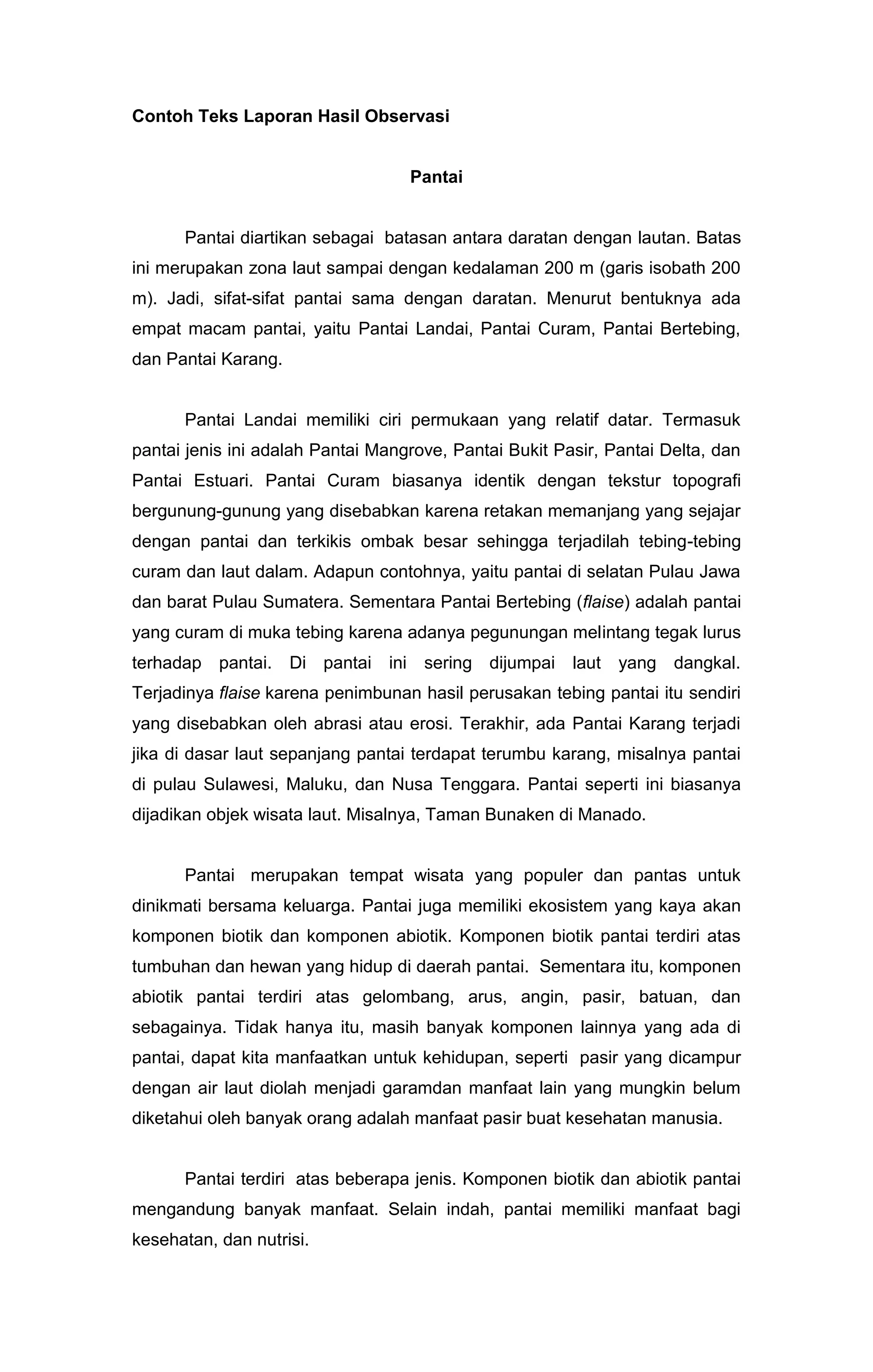 1. Contoh Teks Laporan Hasil Observasi.docx