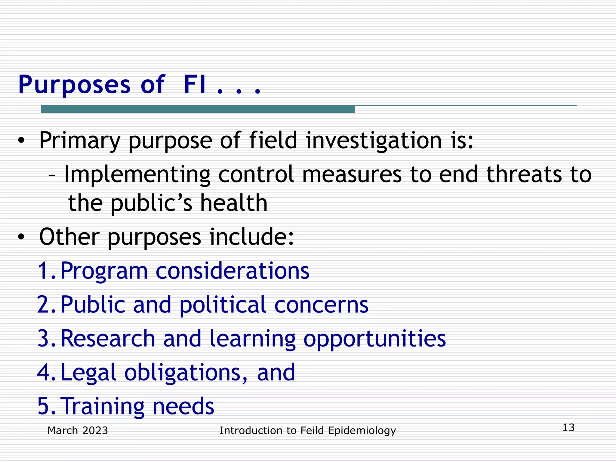 1. Intn to Feild Epidemiology 2022.ppt