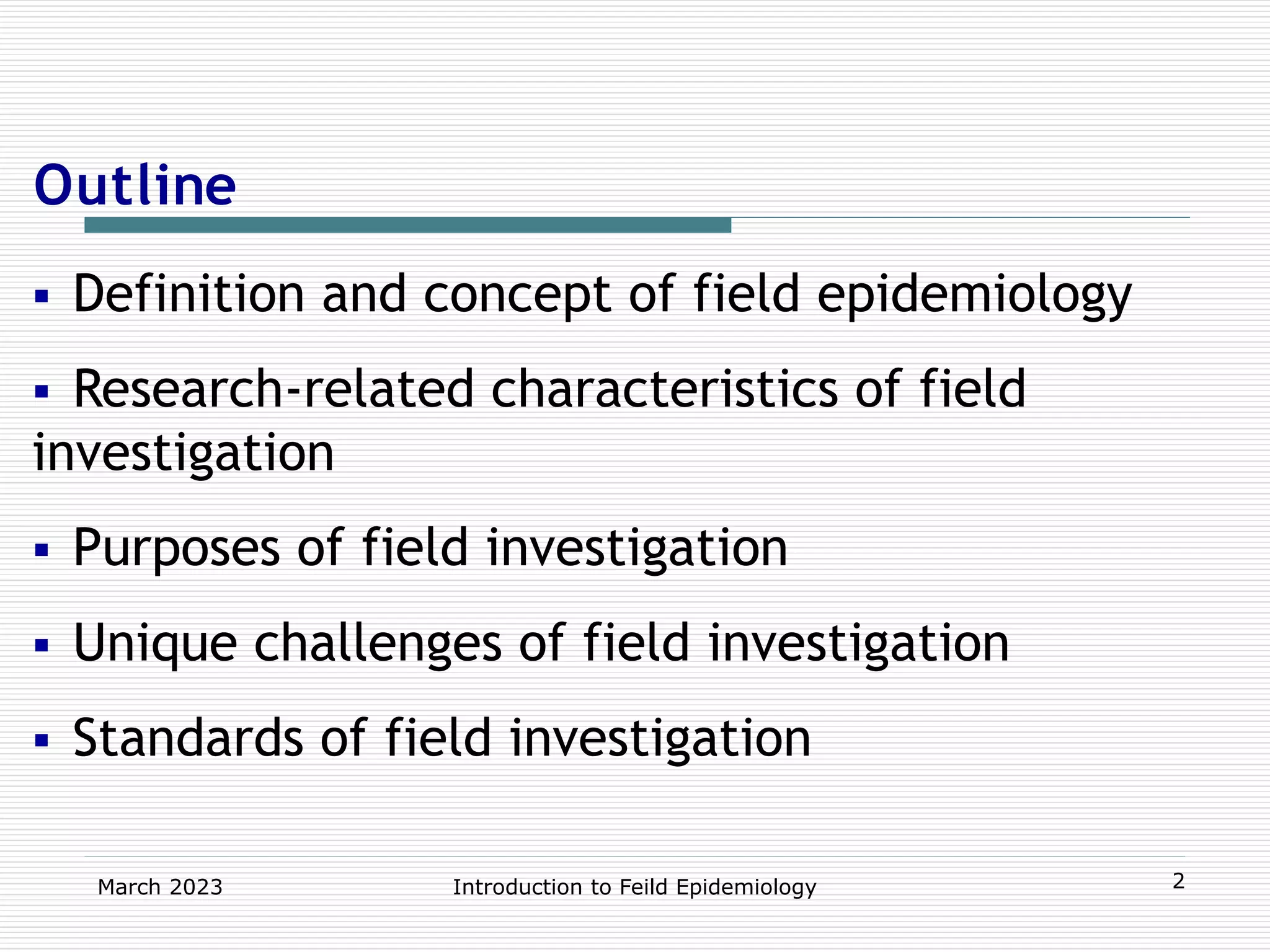 1. Intn to Feild Epidemiology 2022.ppt
