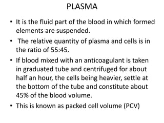 1. BLOOD Part 1.pptx | Blood Disorders | Diseases and Conditions